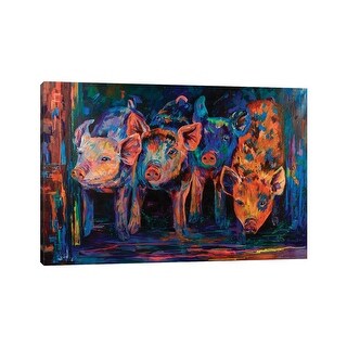 iCanvas "Four Little Pigs" by Lindsey Dahl Canvas Print - Bed Bath ...