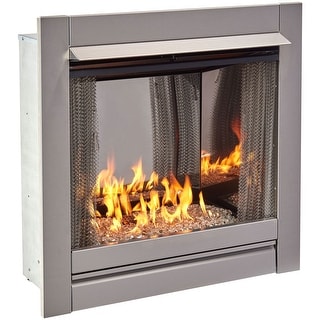 Duluth Forge Vent Free Stainless Outdoor Gas Fireplace Insert With ...