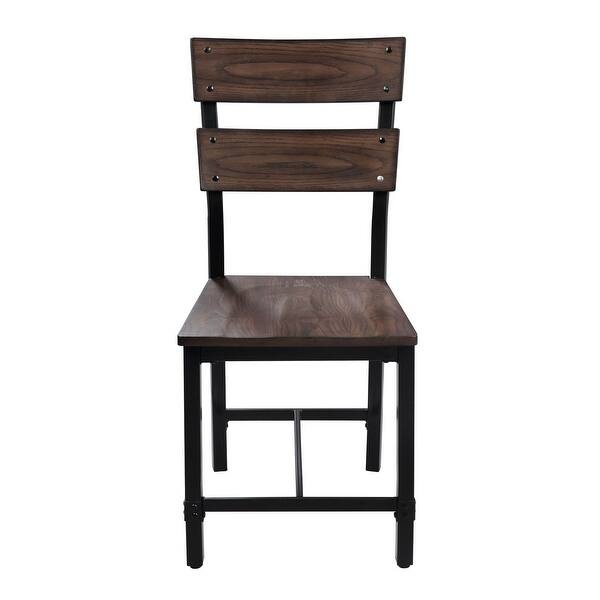 Mariatu Side Chair (Set-2) with Curved Ladder Back, Contoured Seat ...