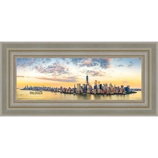 36x12 Traditional Silver Complete Wood Panoramic Frame with UV Acrylic ...