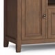 WYNDENHALL Halifax 72 inch Wide Solid Wood Transitional TV Stand - 72"w ...