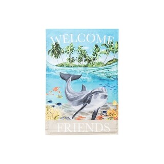 Welcome Friends Dolphin Flag - Bed Bath & Beyond - 40391904