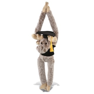 DolliBu Long Arms Moose Graduation Plush Toy with Gown and Cap - 21 ...