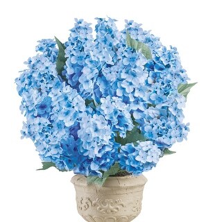 Cone Hydrangea Artificial Floral Bush Picks, Set of 3 - 9 x 20 x 9 ...