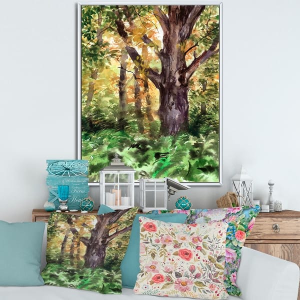 large tree print wallpaper