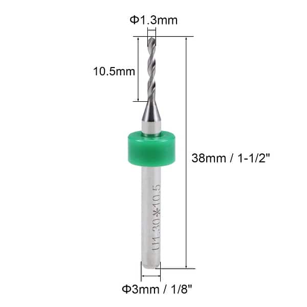 1.3mm Tungsten Carbide CNC Engraving Print Circuit Board PCB Drill Bits ...