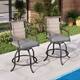 Teluk Extra Wide Swivel Bar Stools (Set of 2) by Havenside Home - On ...