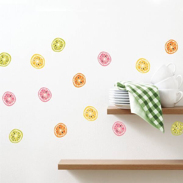 Jane Dixon Citrus Fruit Wall Decals - Bed Bath & Beyond - 38408577