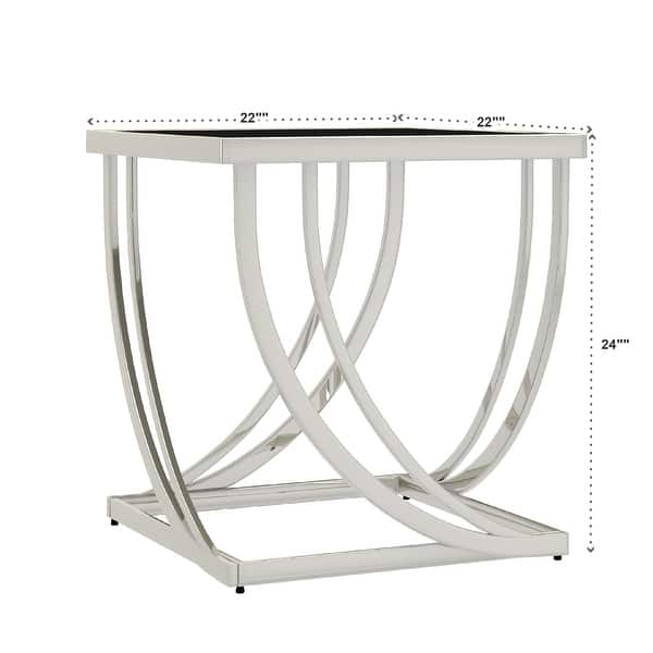 Anson Steel Arch Curved Sculptural Modern End Table by iNSPIRE Q Bold ...