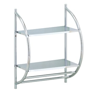 2 Tier Metal Shelf Wall Rack - Bed Bath & Beyond - 42182807