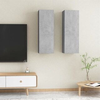 2 Pcs Wall TV Cabinets, Media Display Units for Living Room - Bed Bath ...