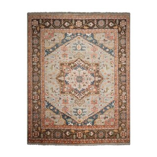 Hand Knotted Mint Turkish Oushak Wool Traditional Oriental Area Rug ...