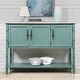 Green Entryway Table with Storage Rustic Sofa Table for Living Room ...