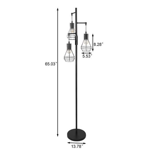 Farmhouse Industrial Floor Lamp Standing Tree Tall Lamp - Bed Bath ...