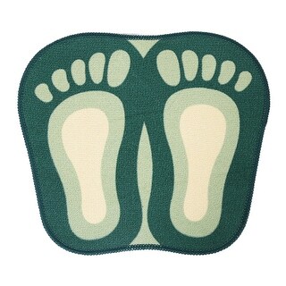 Cartoon Foot Shape Ground Floor Foot Mat Antiskid - green - Bed Bath ...