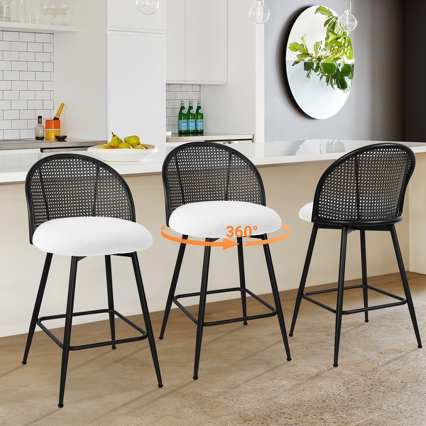 26 29 Swivel Barstools Counter Height Bar Stool w Metal Legs On Sale Bed Bath Beyond 39989969