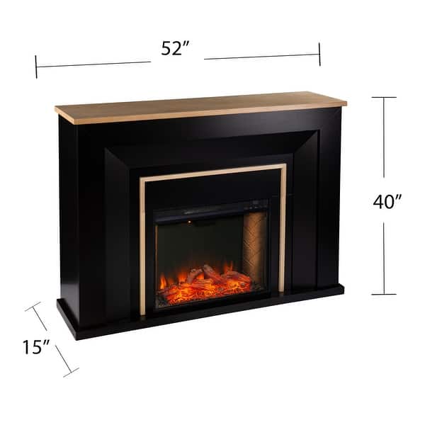 SEI Furniture Cardington Fireplace - 52"W x 15"D x 40"H - Bed Bath ...