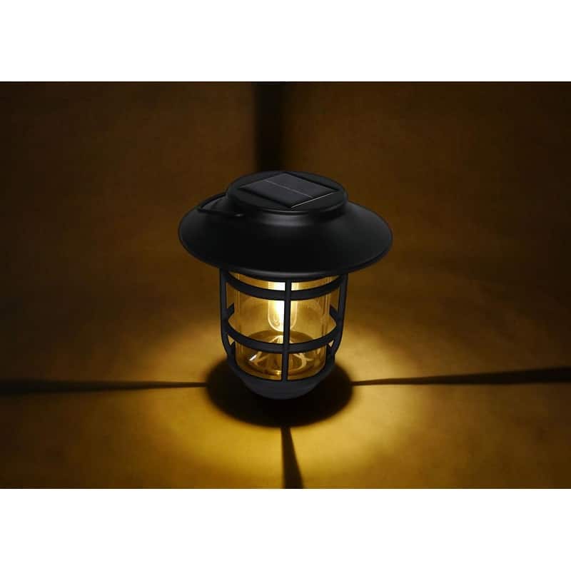Classy Caps Black Nottingham Solar Hanging Coach Light (Set of 2) - On ...