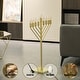 Large Modern Antique Gold Nine Branch Electric Chabad Style Hanukkah ...