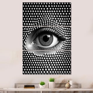 Designart "Eye In Circular Infinity II" Modern Geometric Canvas Art ...
