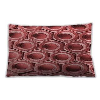 Ahgly Company Patterned Indoor-Outdoor Chilli Pepper Red Lumbar Throw ...