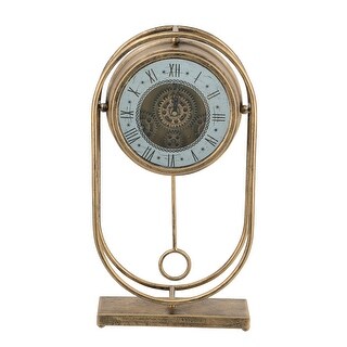A&B Home Vintage Inspired Table Gear Clock - Bed Bath & Beyond - 42042282