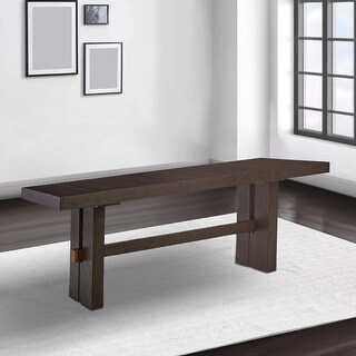 72-90 Inch Extendable Rectangular Dining Table, Pedestal Base, Brown ...