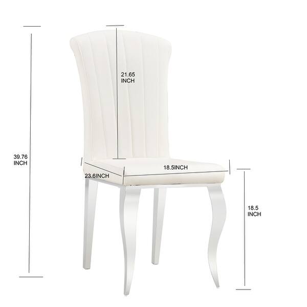 Modern High Back Upholstered Dining Chairs (Set of 2) - Bed Bath ...