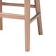 Papua Modern Bohemian Natural Rattan and Acacia Wood Counter Stool ...