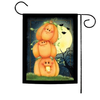Stack O Lanterns Halloween Outdoor Garden Flag 18” x 12.5” - Bed Bath ...