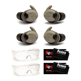Walker's Silencer Bluetooth Earbuds 2-Pack with OTG Shooting Glasses ...