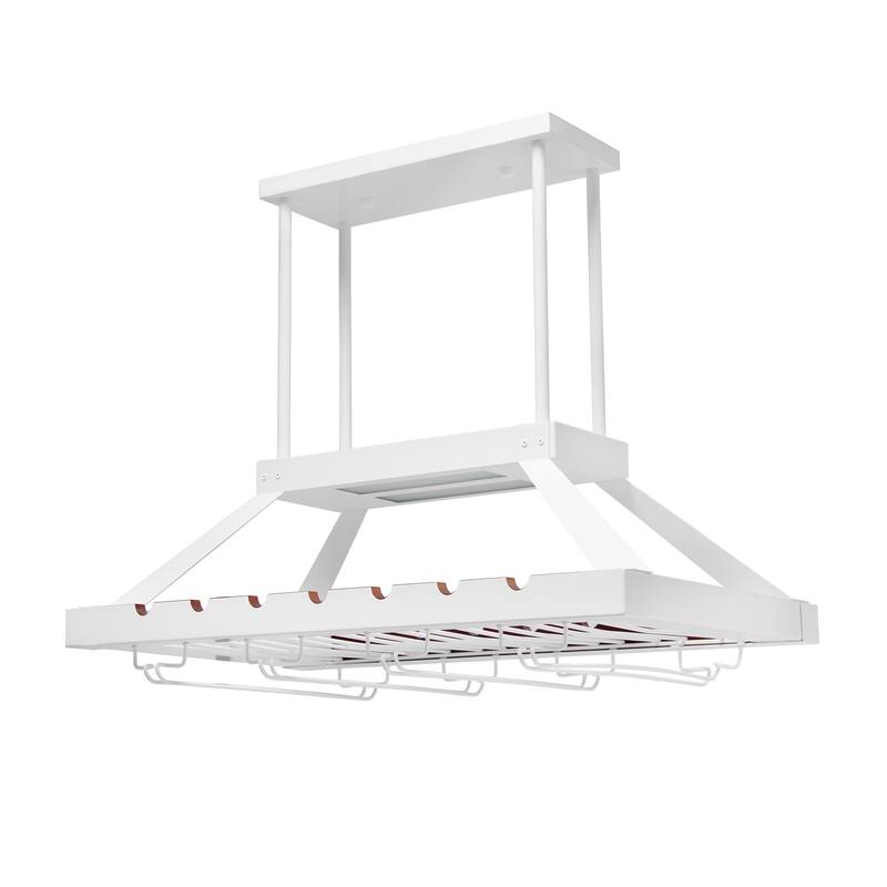 Elegant Designs 2 Light LED Overhead Wine Rack - Overstock - 31075051