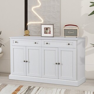 Sideboard with 2 drawers Storage self-service cabinet Modern 4-door ...