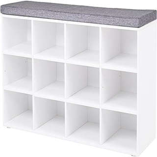 Cubby Shoe Rack with 12 Cubbies - 11.8"D x 40.9"W x 18.9"H - Bed Bath ...