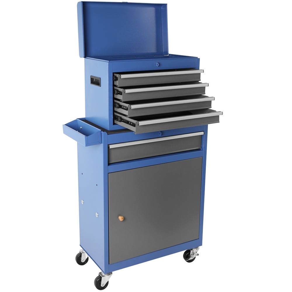 4-Drawer Tool Box with Wheels, Rolling Toolbox Tool Cart on Wheels ...
