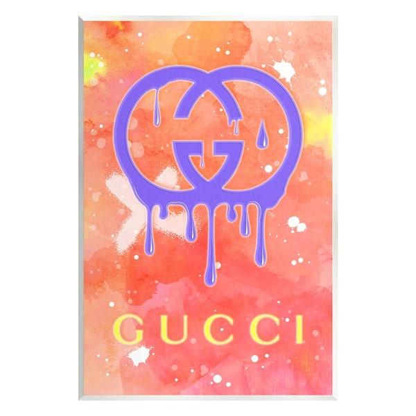 Stupell Glam Modern Paint Drip Wall Plaque Art Design by Martina ...