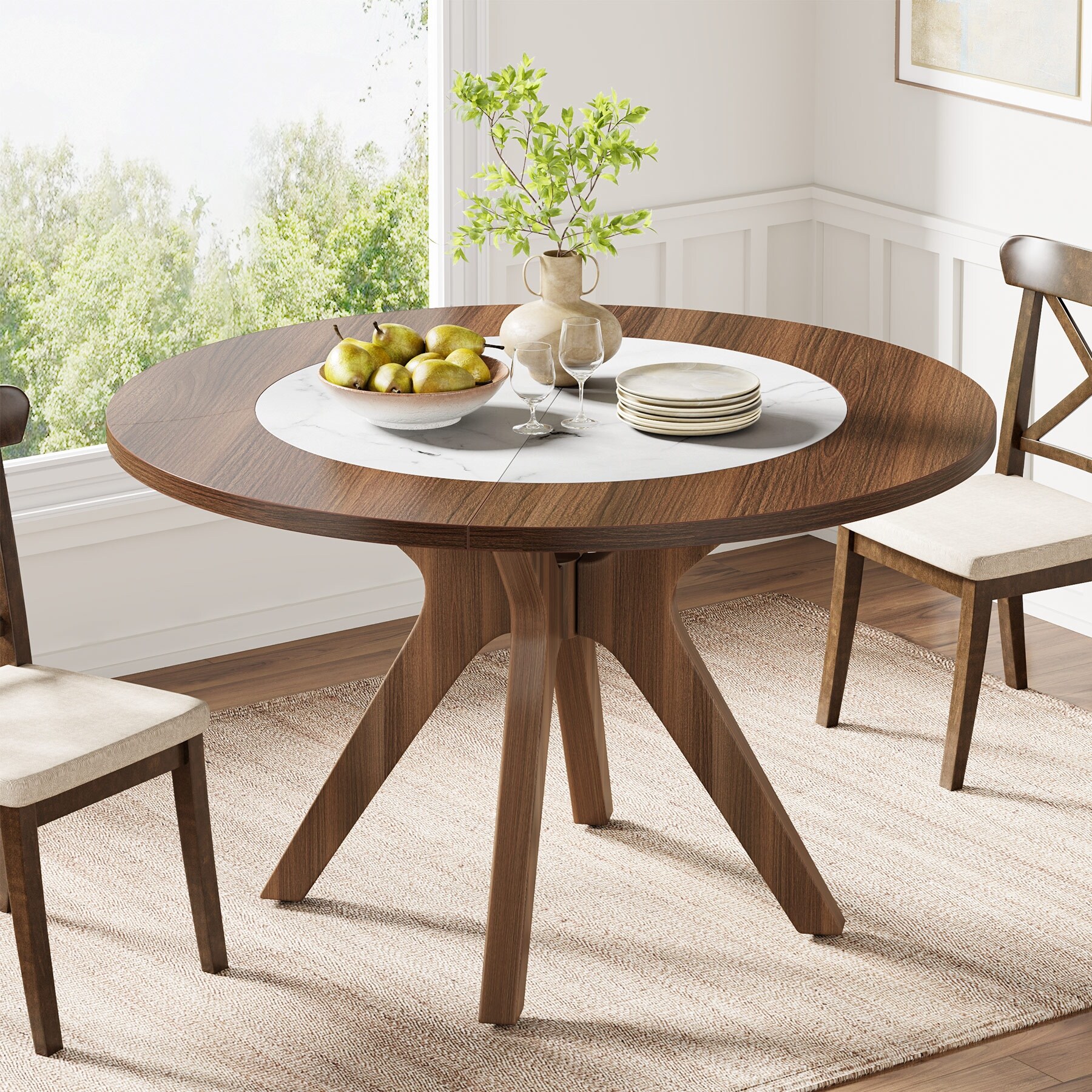 Brown Round Dining Tables - Bed Bath & Beyond