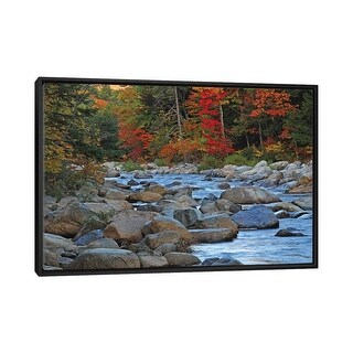 iCanvas "New Hampshire Stream" by Brian Wolf Framed Canvas Print - Bed ...