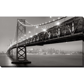"Bay Bridge at Night" Print on Canvas - Bed Bath & Beyond - 36037258