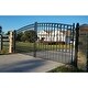 ALEKO Set of Paris Style Steel Swing Dual Driveway 16 ft Gate with ...