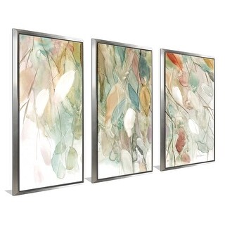 "Rainy Cascade I" by Carol Robinson Print on Floating Canvas Set of 3 ...