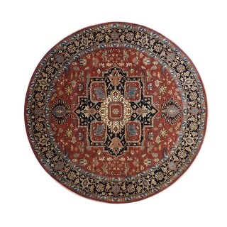 Wahi Rugs Traditional Wool Hand Knotted Rug 8.10x8.10 - L - Bed Bath ...