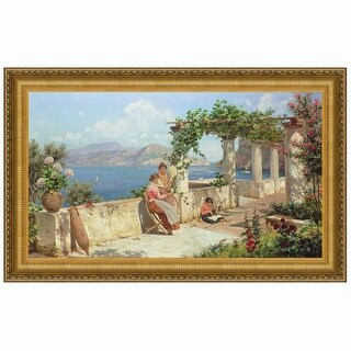 Design Toscano 'Figures On A Terrace In Capri' Made-to-order Canvas ...