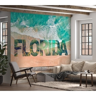 Tropical Non-pasted Wallpaper Wall Mural - Florida Beach - Bed Bath ...