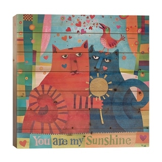You Are My Sunshine Print On Wood by Vicky Mount - Multi-Color - Bed ...