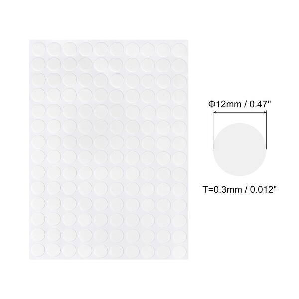 12mm Dia PVC Self Adhesive Screw Hole Cover Stickers 4 Sheet/560pcs ...