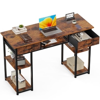 Computer Desk Writing Table With Ample Workspace and Storage - Bed Bath ...