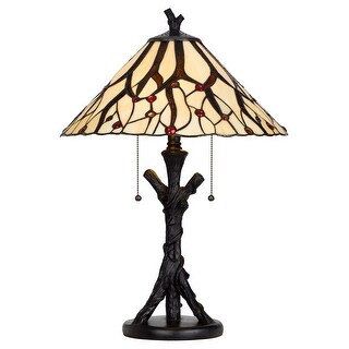 3104 Tiffany 24" Height Metal/Resin Table Lamp in Dark Bronze Finish ...