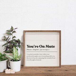 You're On Mute Definition White - Bed Bath & Beyond - 42708830