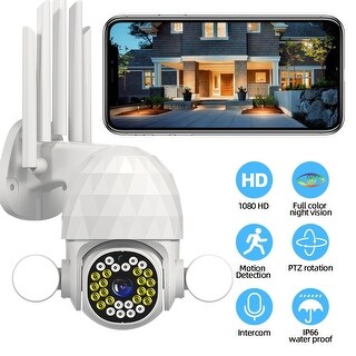 Security Camera, IP Camera 360 Degree Rotating Outdoor Camera, Mobile ...
